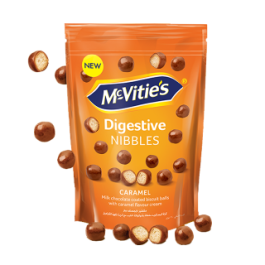 McVitie's Digestive Dark Chocolate Nibbles Caramel 110g